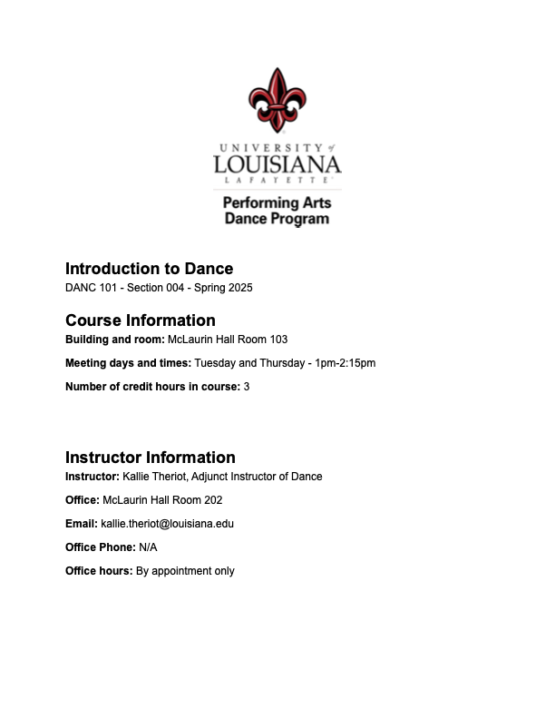 DANC101-004-202540 | Home